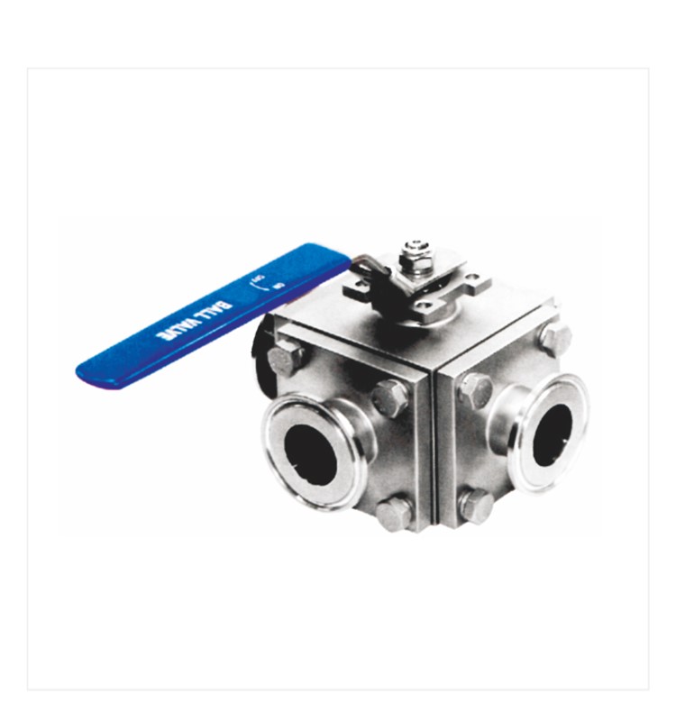 Three-way full bore manual ball valve - pestainless