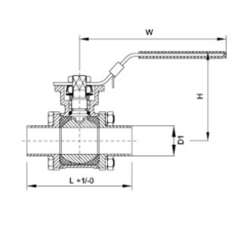 Weld Ball Valve With High Platform - pestainless